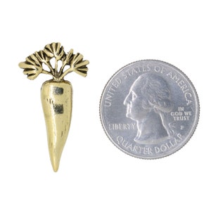 Gold Carrot Lapel Pin-cc312g- Vegetable and Veggie Pins in the Garden ...