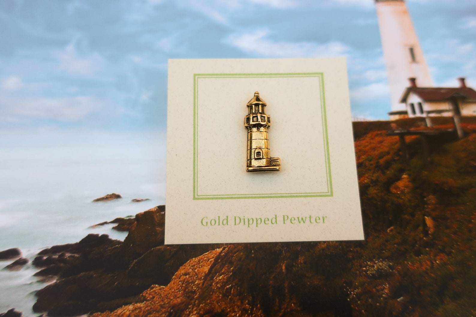 Gold Lighthouse Lapel Pin-cc284g Nautical Navigation | Etsy