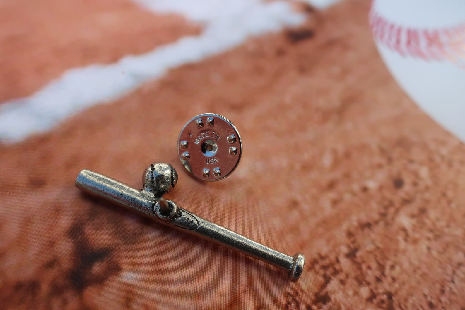 Baseball and Bat Lapel Pin CC162 Baseball Bball T-ball - Etsy