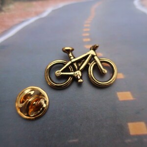 Gold Bicycle Lapel Pin- CC428G- Bicycle, Bike, Biking, Mountain Biking ...