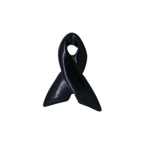 Black Ribbon Pin- Raise Awareness for Gun Control, Melanoma, Mourning ...