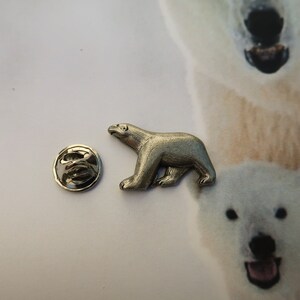 Polar Bear Lapel Pin- CC580- Wildlife Pins- Arctic Animals - Etsy
