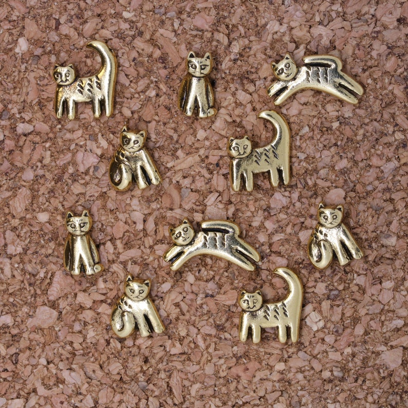 Cat Pushpins- PN101- Home Office-gifts for Cat Lovers- Cat Decor - Etsy