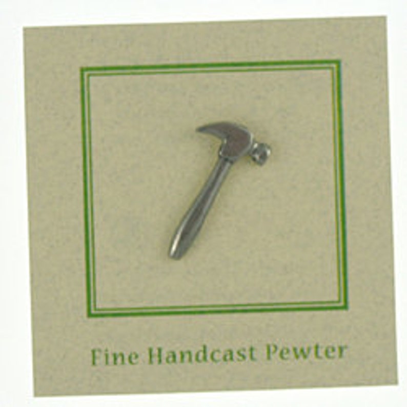 Hammer Lapel Pin - CC170- Hammer, Tools, Carpentry, Contractor, Handy ...