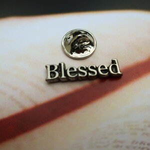 Blessed Lapel Pin - CC535- Blessing, Receiving a Blessing, Religion ...