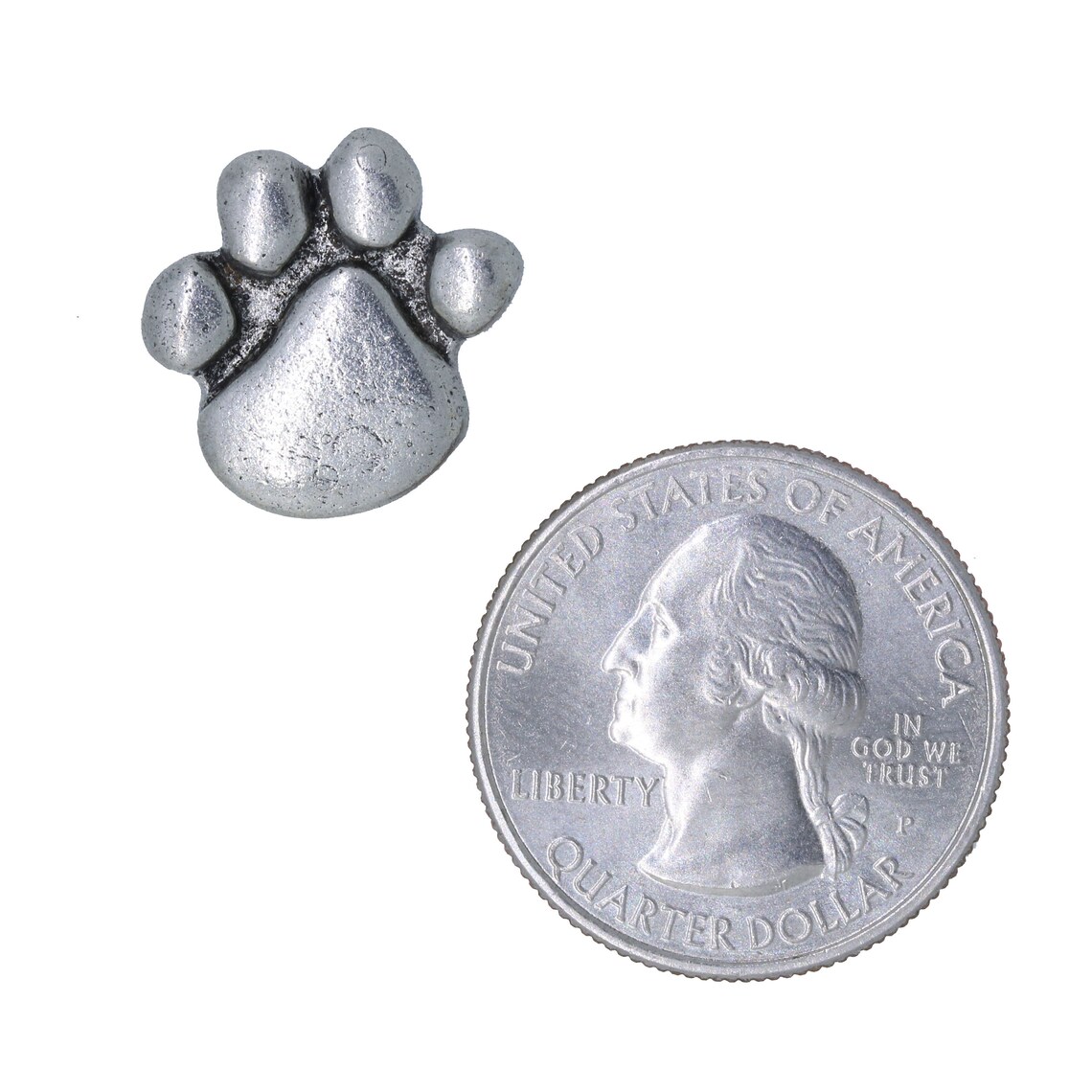 Paw Print Lapel Pin - CC269- Pins for Pet Lovers- Dog Paw Pin- Cat Paw ...