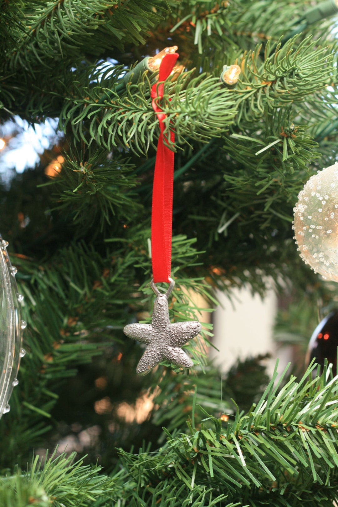 Starfish Christmas Ornament - Etsy
