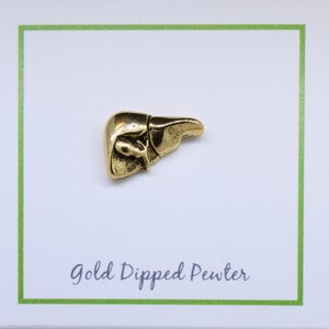Gold Liver Lapel Pin- CC519G- Medical and Anatomy Pins for Doctors ...