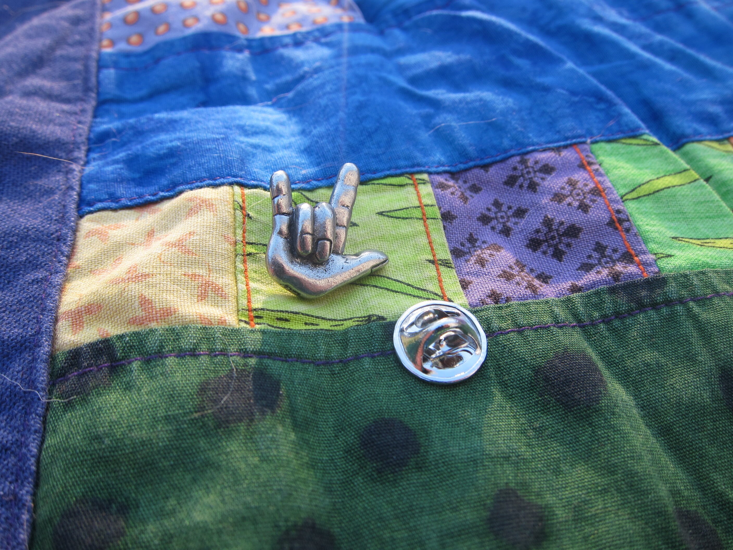 I Love You Lapel Pin CC623 I Love You Love Sign Language | Etsy