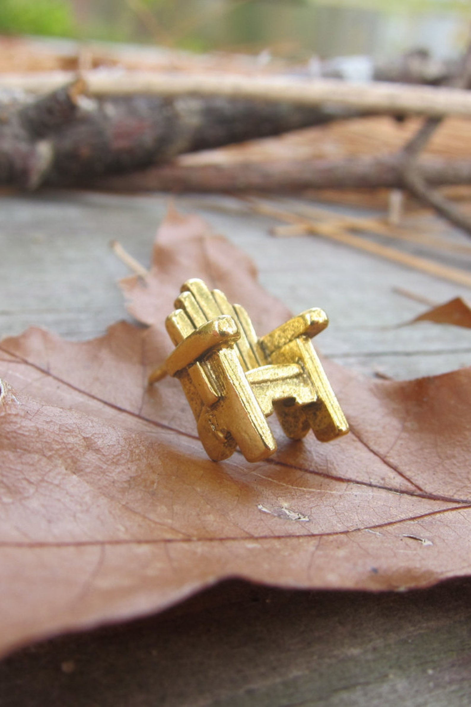 Gold Adirondack Lapel Pin-cc361g Adirondack Camping Chairs - Etsy