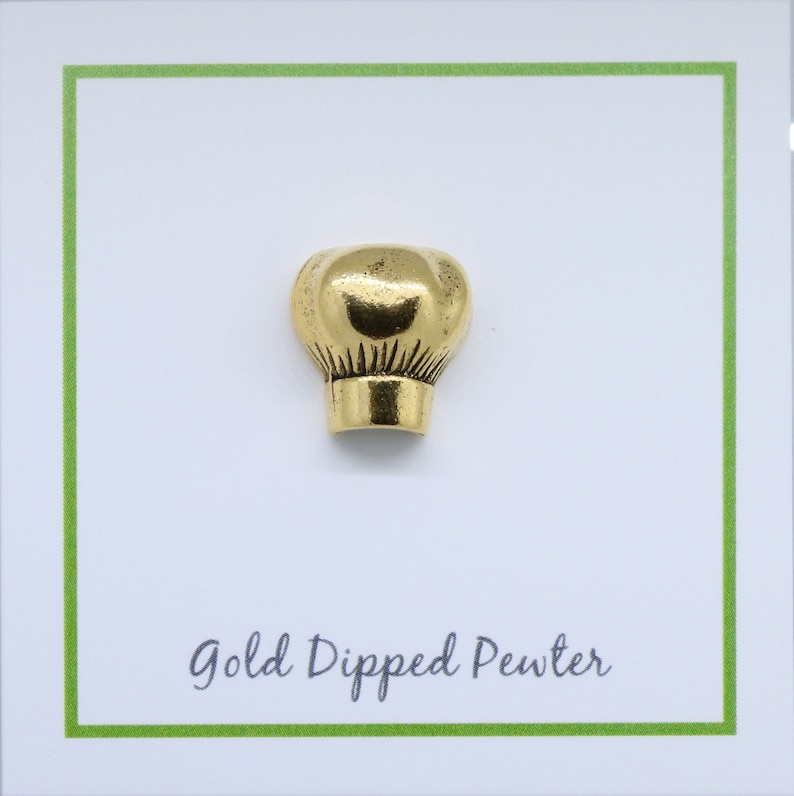 Chef's Hat Gold Dipped Pewter Lapel Pin CC194G Culinary - Etsy
