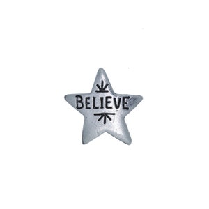 Believe Star Lapel Pin- CC513- Believe, Star, Motivational Pins - Etsy