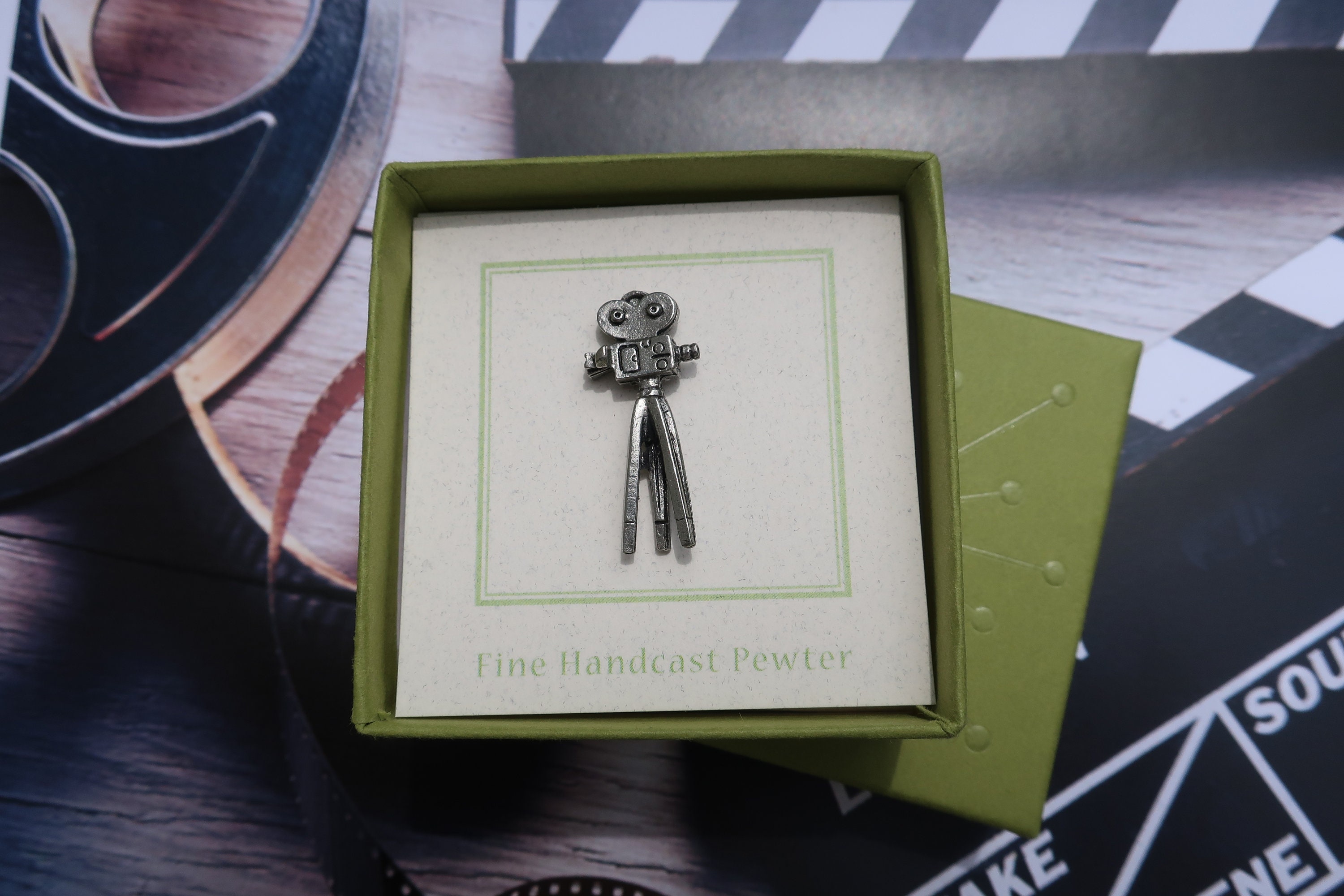 Movie Camera Lapel Pin CC201 Movies Cinema Theatre Film - Etsy