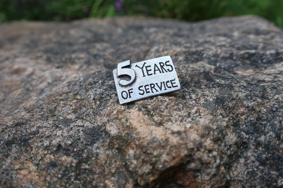 5 Years of Service Lapel Pins CC608 Employee and Volunteer - Etsy