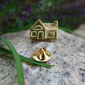 Gold House Lapel Pin- CC613G- House, Home, Realty, and House Warming ...
