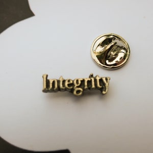 Integrity Lapel Pin - CC404- Employee and Student Recognition Pins - Etsy