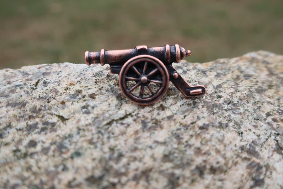 Copper Dipped Pewter Cannon Lapel Pin – Handcrafted Artillery Jewelry ...