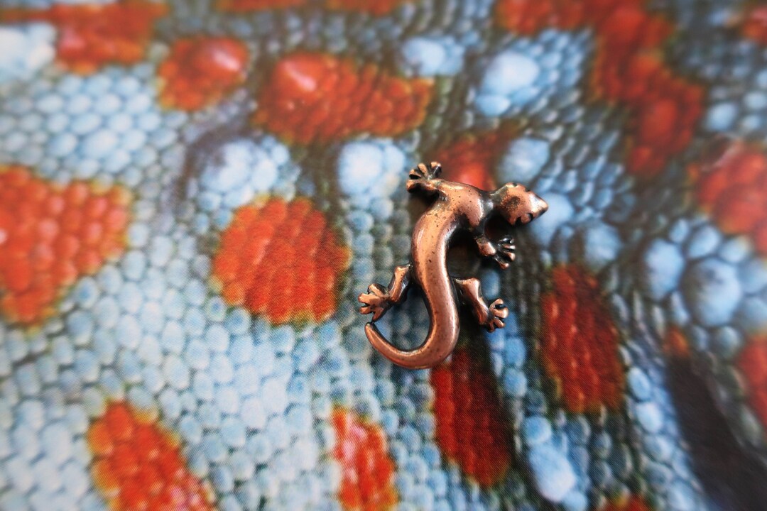 Gecko Copper Lapel Pin - CC360C- Reptile and Lizard Pins, Wildlife and ...