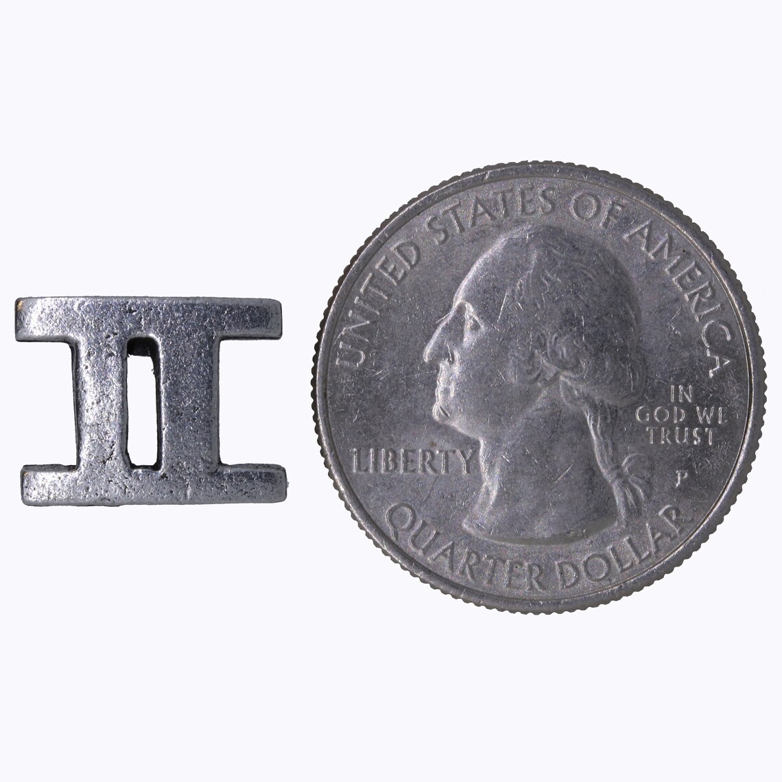 II Pewter Lapel Pin- Cc609-ii-roman Numerals, 2, Ancient Rome, Numbers ...