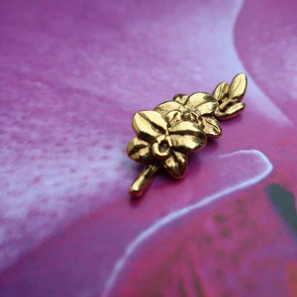 Orchid Lapel Pin - Etsy