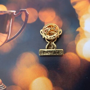 1st Place Trophy Gold Dipped Pewter Lapel Pin - CC317G- 1st Place ...
