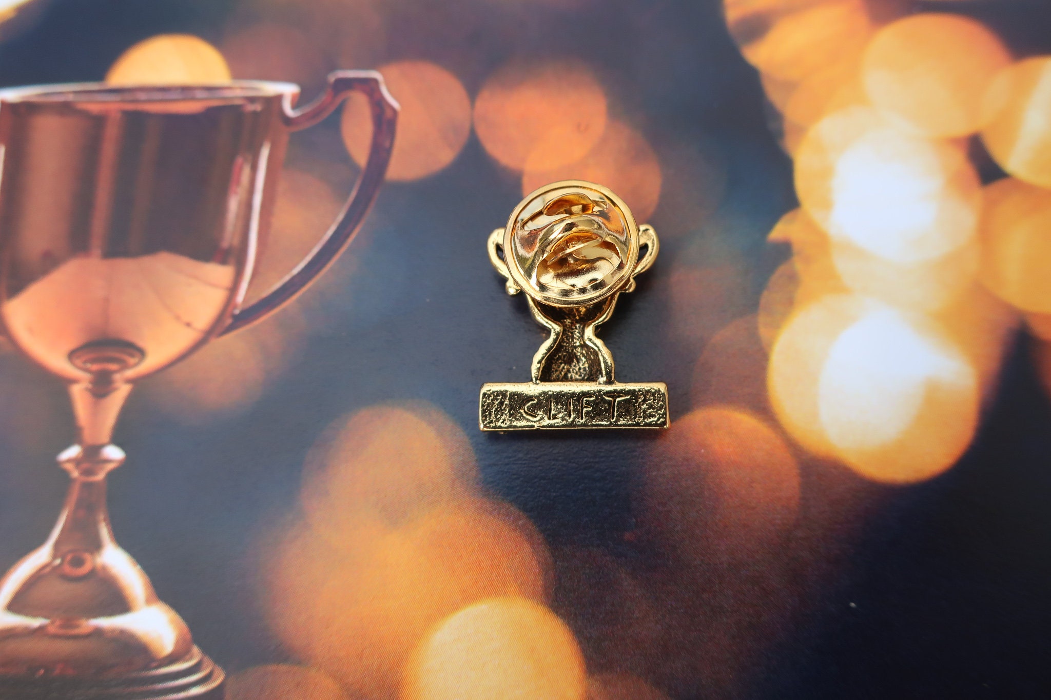 1st Place Trophy Gold Dipped Pewter Lapel Pin - CC317G- 1st Place ...
