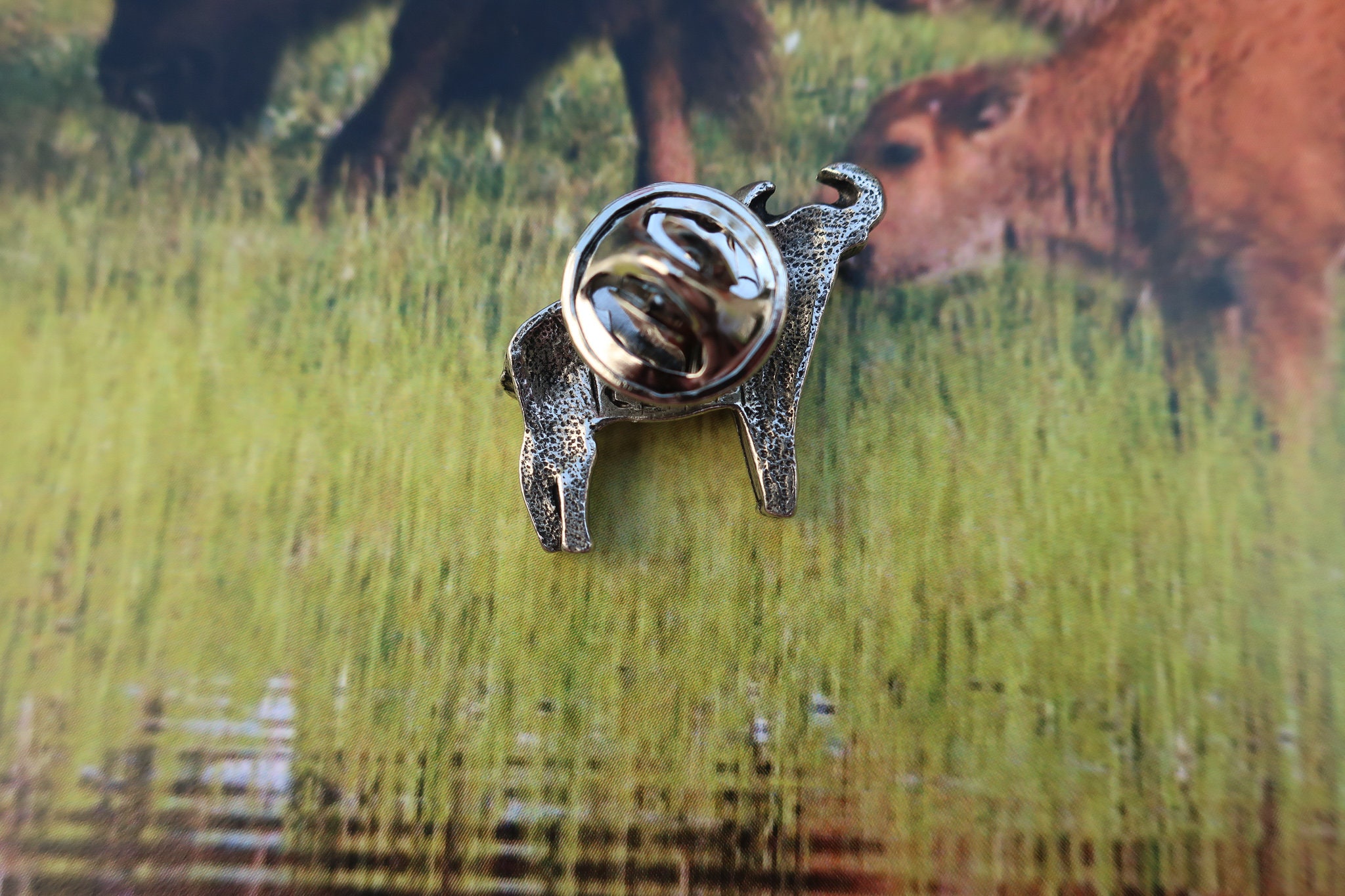 Water Buffalo Pewter Lapel Pin CC437 Buffalo Wild Life and - Etsy