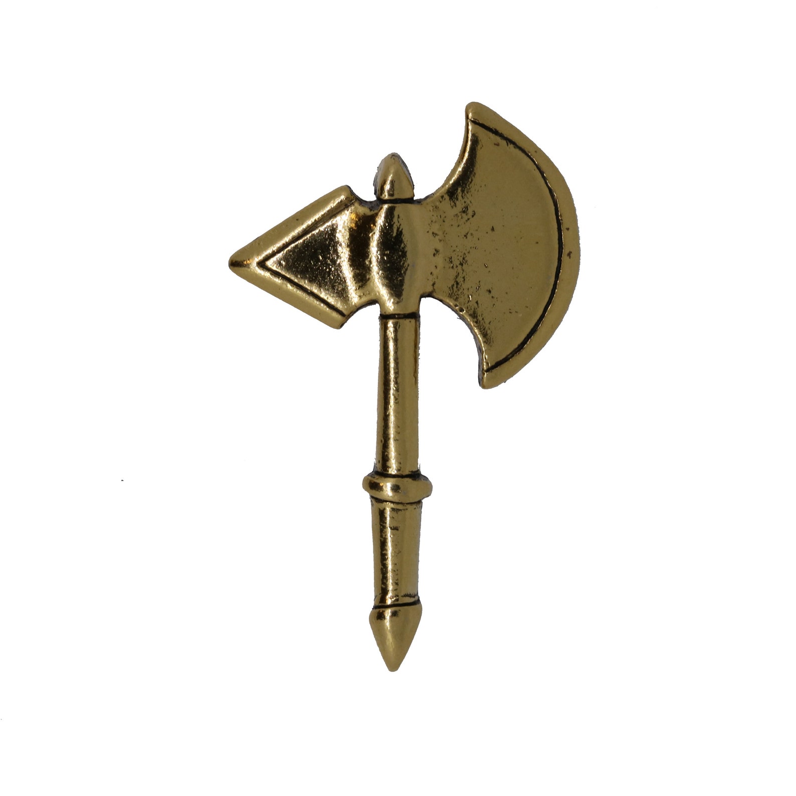 Battle Axe Gold Dipped Pewter Lapel Pin CC676G Medieval and - Etsy Denmark