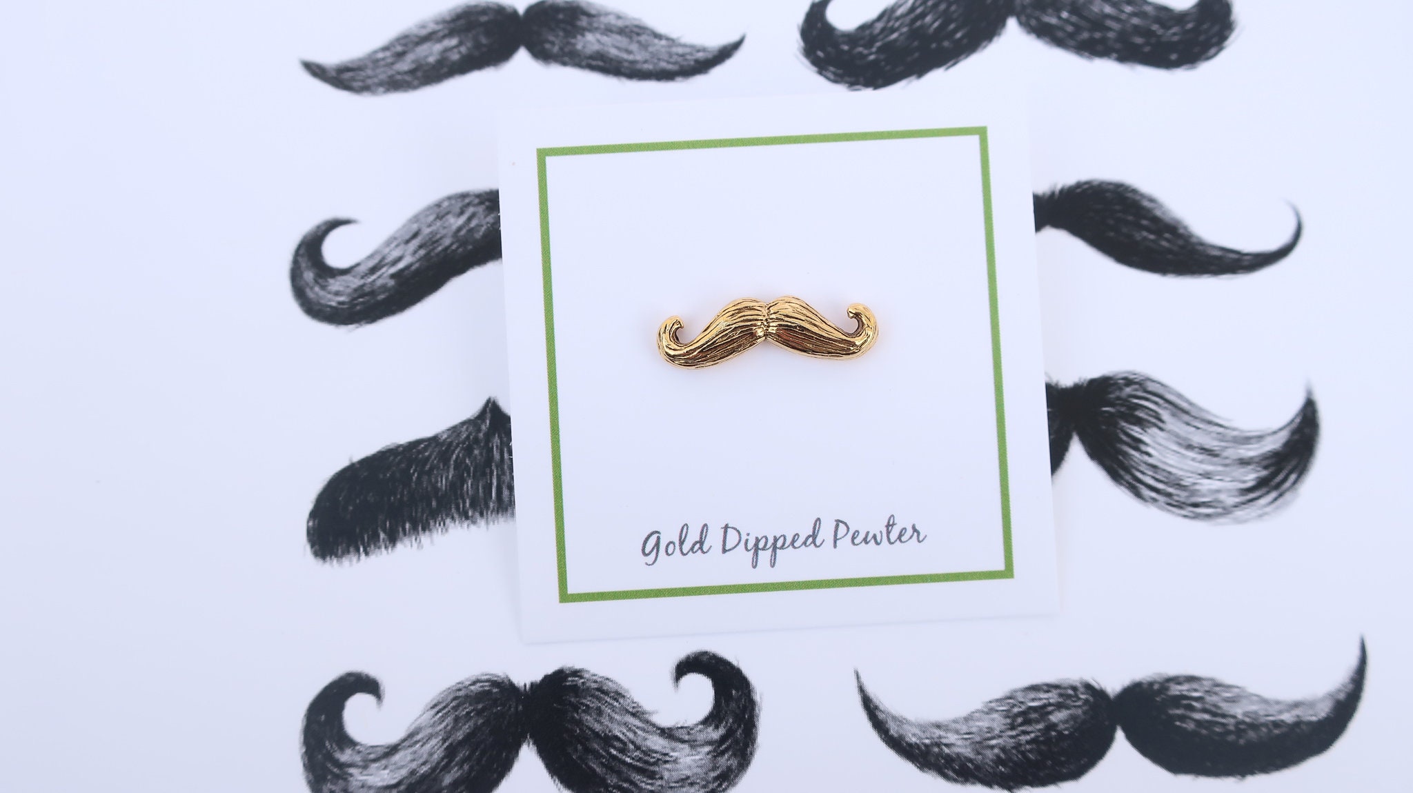 Moustache Lapel Pin CC624G Mustache Movember Men's | Etsy