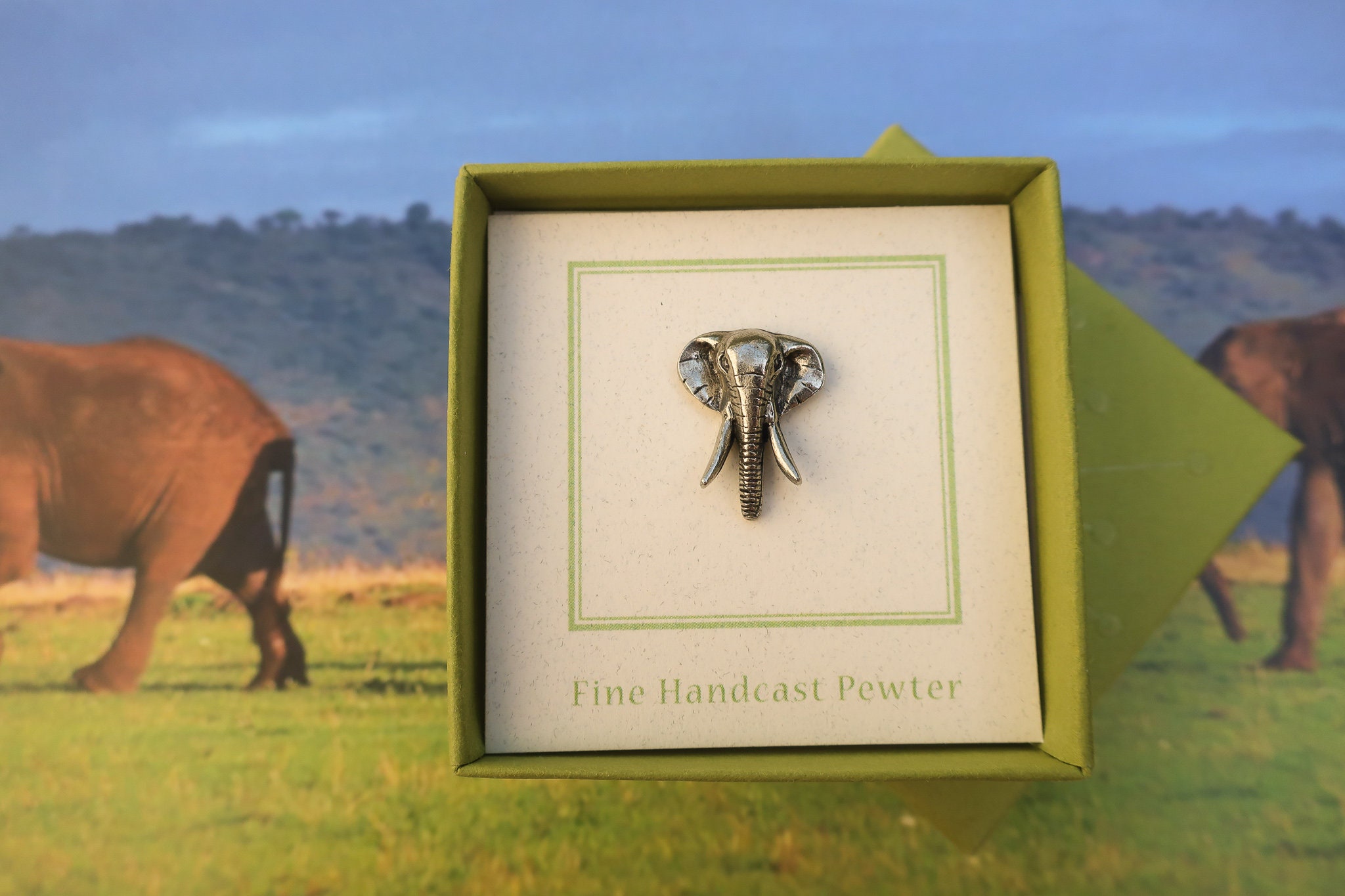 Elephant Head Lapel Pin CC458 Zoo and Safari Animal Gifts - Etsy