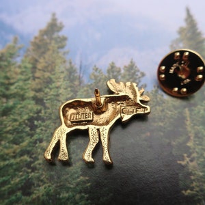 Moose Gold Dipped Pewter Lapel Pin - CC131G- Moose, Elk, Nature ...