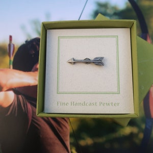 Arrow Pewter Lapel Pin- CC439- Arrow, Archery, Arrowsmith and Fletcher ...