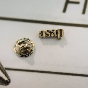 Asap Lapel Pin - CC381- as Soon as Possible, Employee Recognition ...
