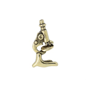Gold Microscope Lapel Pin- CC166G- Science and Lab Pins for Scientists ...