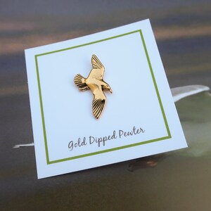 Seagull Gold Dipped Pewter Lapel Pin- CC119G- Seagull, Beach, Seaside ...