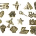 House Map Pins Set of 10 Gold, Copper, or Silver Finish MP114 Mark Your ...