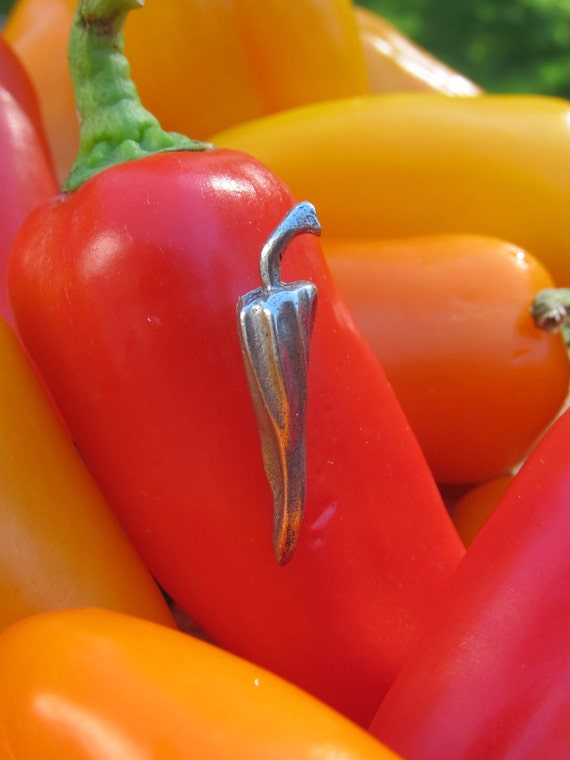 Chili Pepper Lapel Pin CC203 Chile Peppers Chili Pepper - Etsy