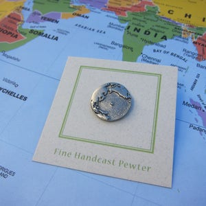 Pacific Rim Lapel Pin - CC290- Pacific Ocean, Pacific Basin, Globe and ...