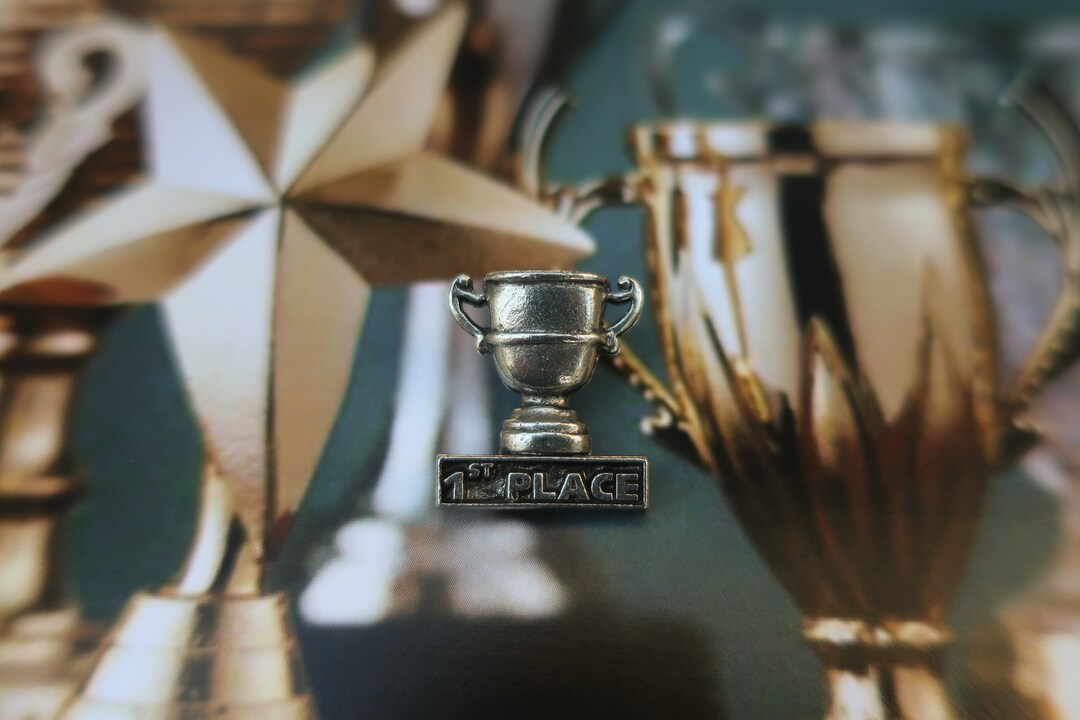 1st Place Trophy Lapel Pin - CC317- 1st Place, First Place, Trophy ...