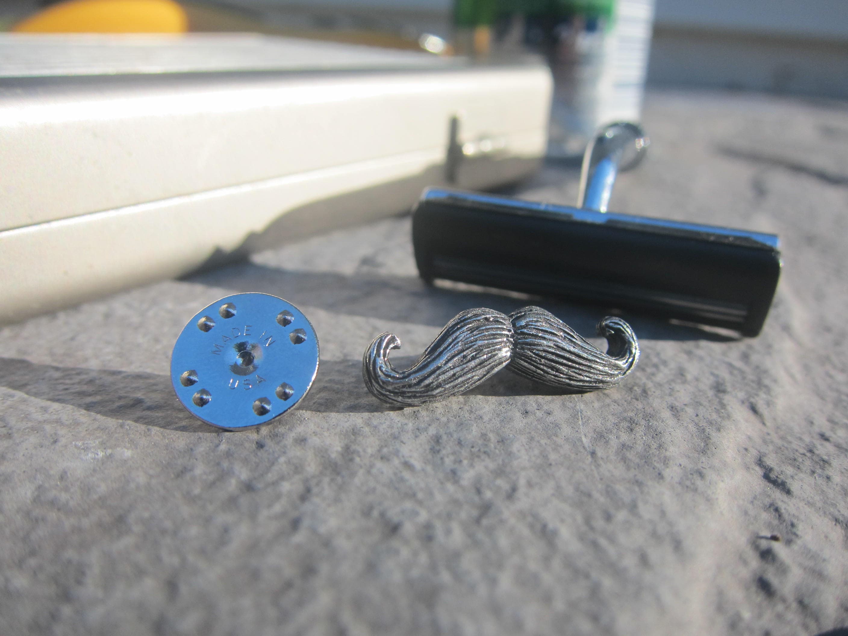 Moustache Lapel Pin CC624 Mustache Movember Men's | Etsy