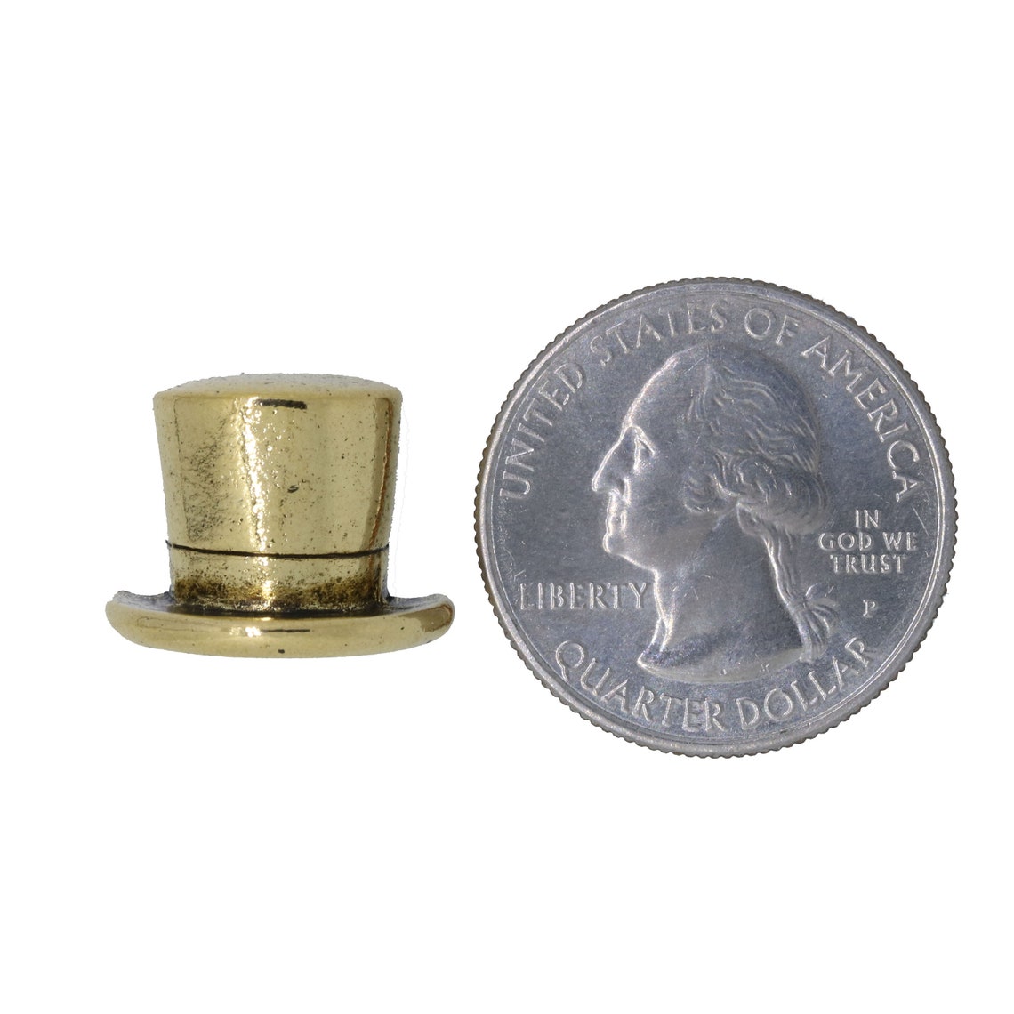 Top Hat Gold Dipped Pewter Lapel Pin- CC475G- Hats, Formal Wear ...