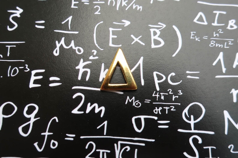 Delta Gold Dipped Pewter Lapel Pin- CC595G- Mathematics, Math Teacher ...