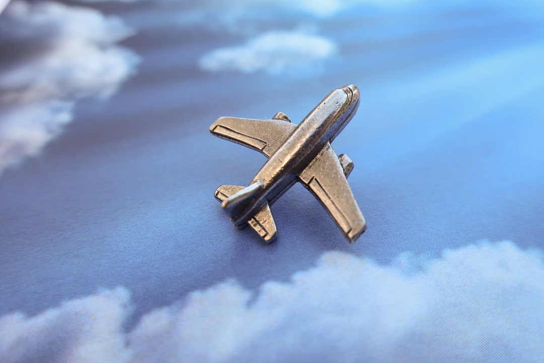 Jet Airplane Pewter Lapel Pin- CC699- Aviation Pins for Pilots ...