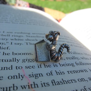 Bookworm Lapel Pin- CC445- Reading, Literature, and Education Pins for ...