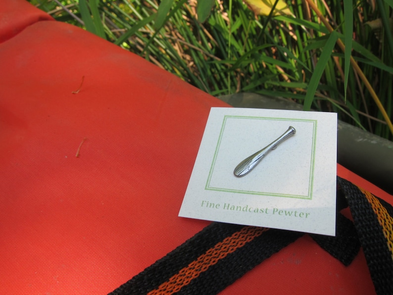 Canoe Paddle Lapel Pin CC524- Camping, Paddling, and Adventure Lapel ...