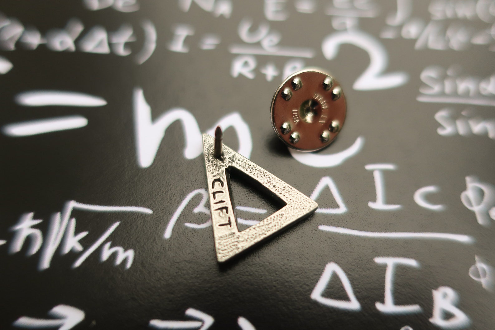 Delta Pewter Lapel Pin CC595 Mathematics Math Teacher | Etsy