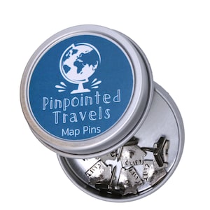 House Map Pins- Set of 10- Gold, Copper, or Silver Finish- MP114- Mark ...