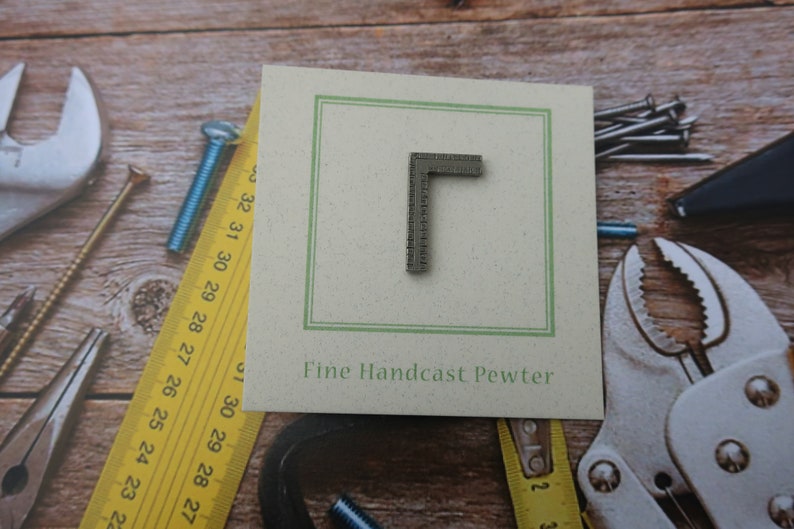 Square Lapel Pin-cc171 Carpenter Tools Carpenter Square | Etsy