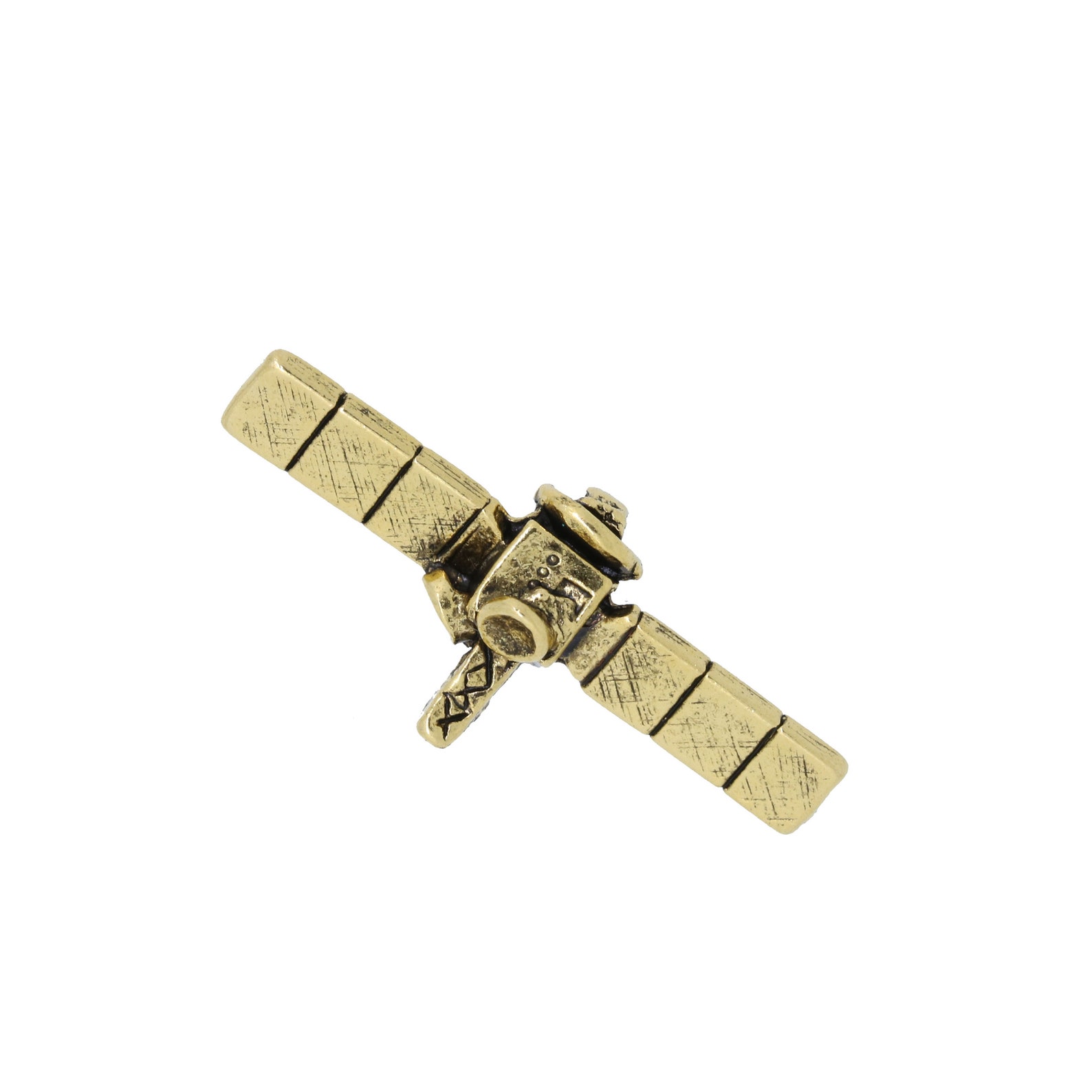 Gold Satellite Lapel Pin CC210G Science and Space Pins for - Etsy