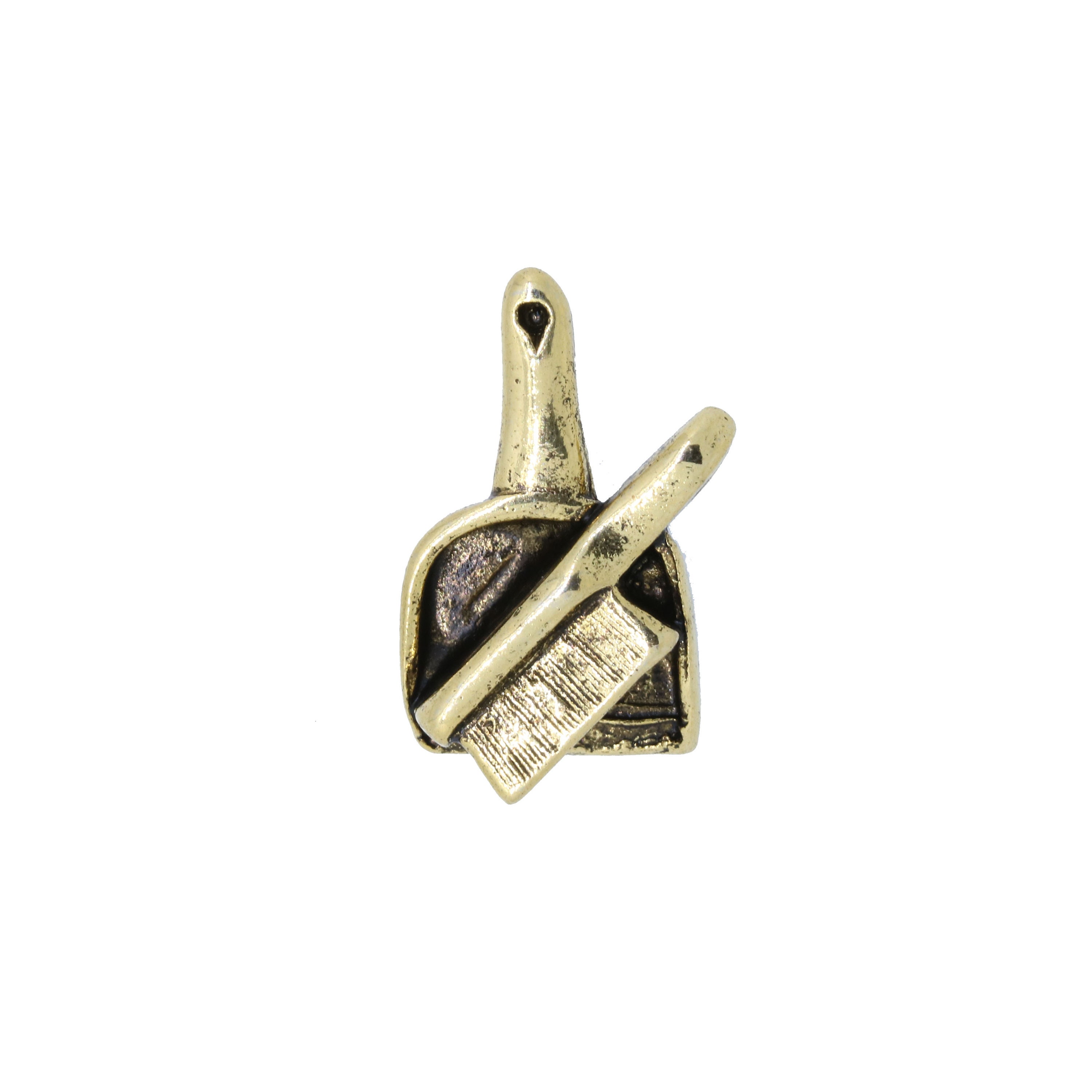 Gold Dust Pan and Brush Lapel Pin- CC331G- Cleaning Services, Maid ...